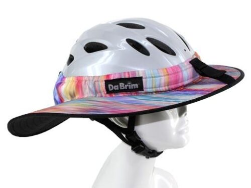 Da Brim Sporty Cycling Helmet Visor Pastel Ribbons | Cycle To-Go