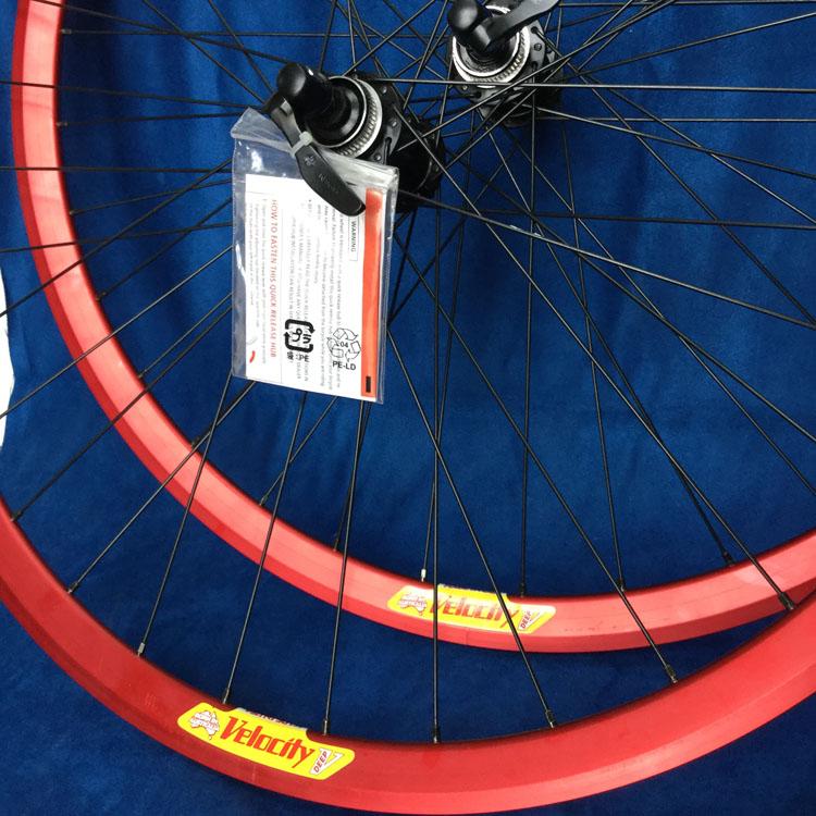Velocity 700c Red Deep V Wheel Set | Cycle To-Go